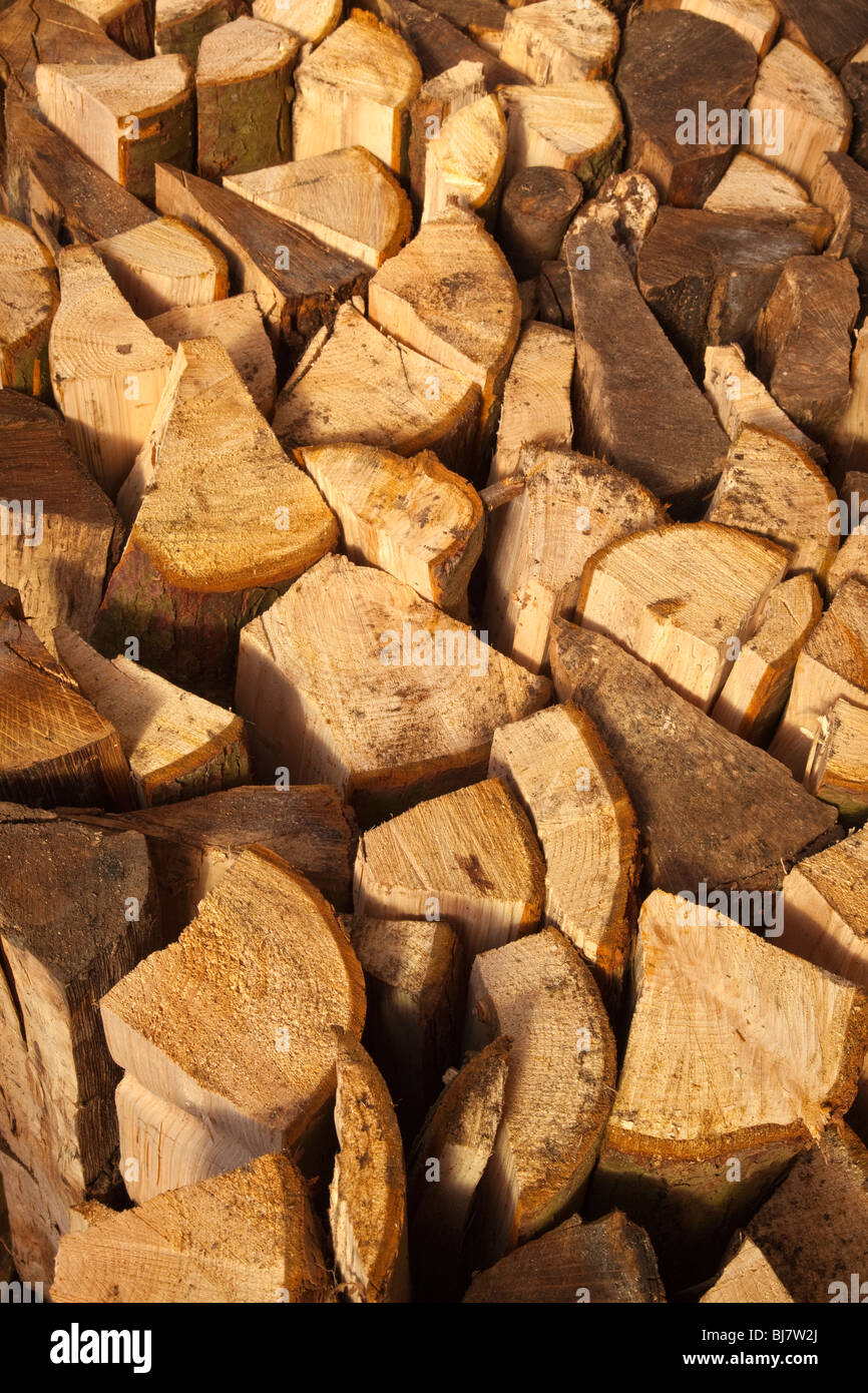 A pile of logs for firewood Stock Photo - Alamy