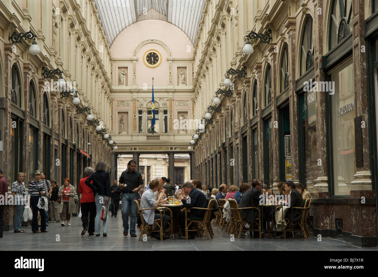 Galeries Royales St Hubert, Brussels, Belgium Stock Photo - Alamy
