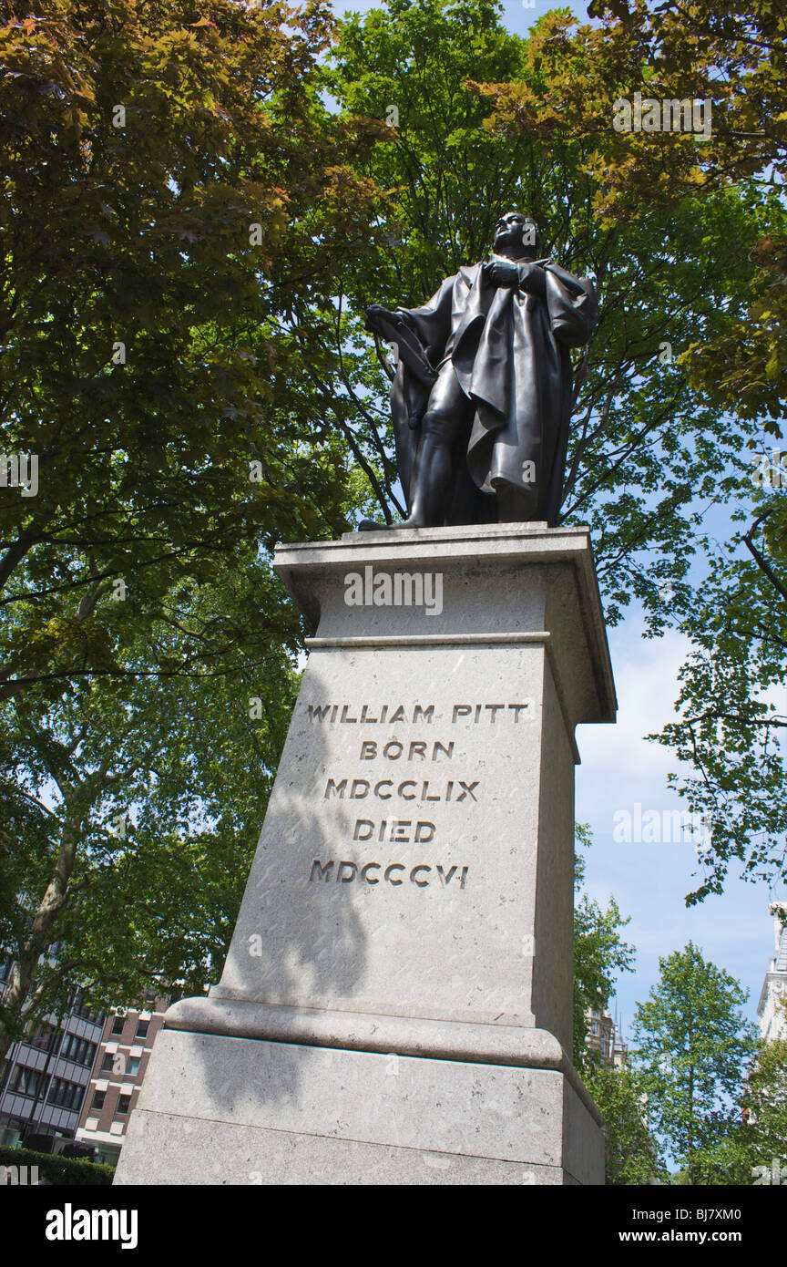 William Pitt at Hanover square Hanover street London Stock Photo - Alamy