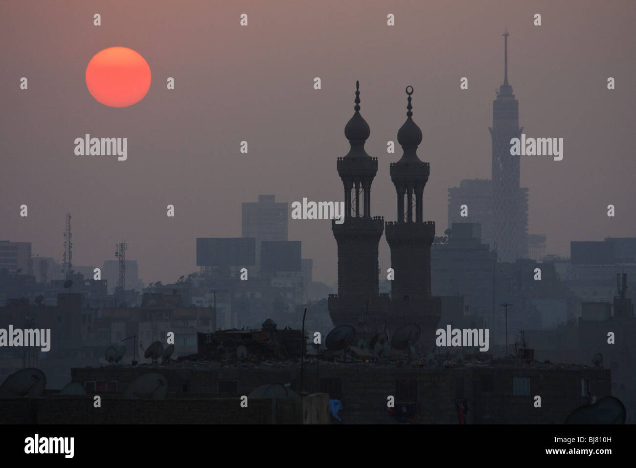 Africa Azhar Cairo Cityscape Egypt Islam Mosque Stock Photo - Alamy