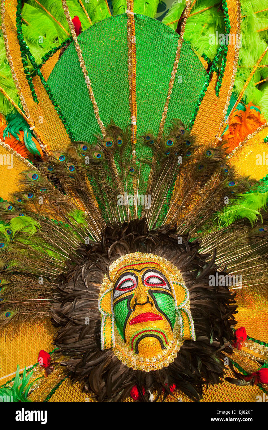 West Indian American Day Parade mask Stock Photo - Alamy