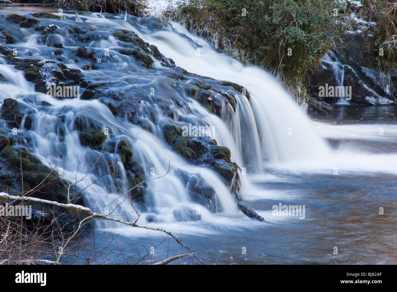 Waterfalls on the river Avich Stock Photo - Alamy