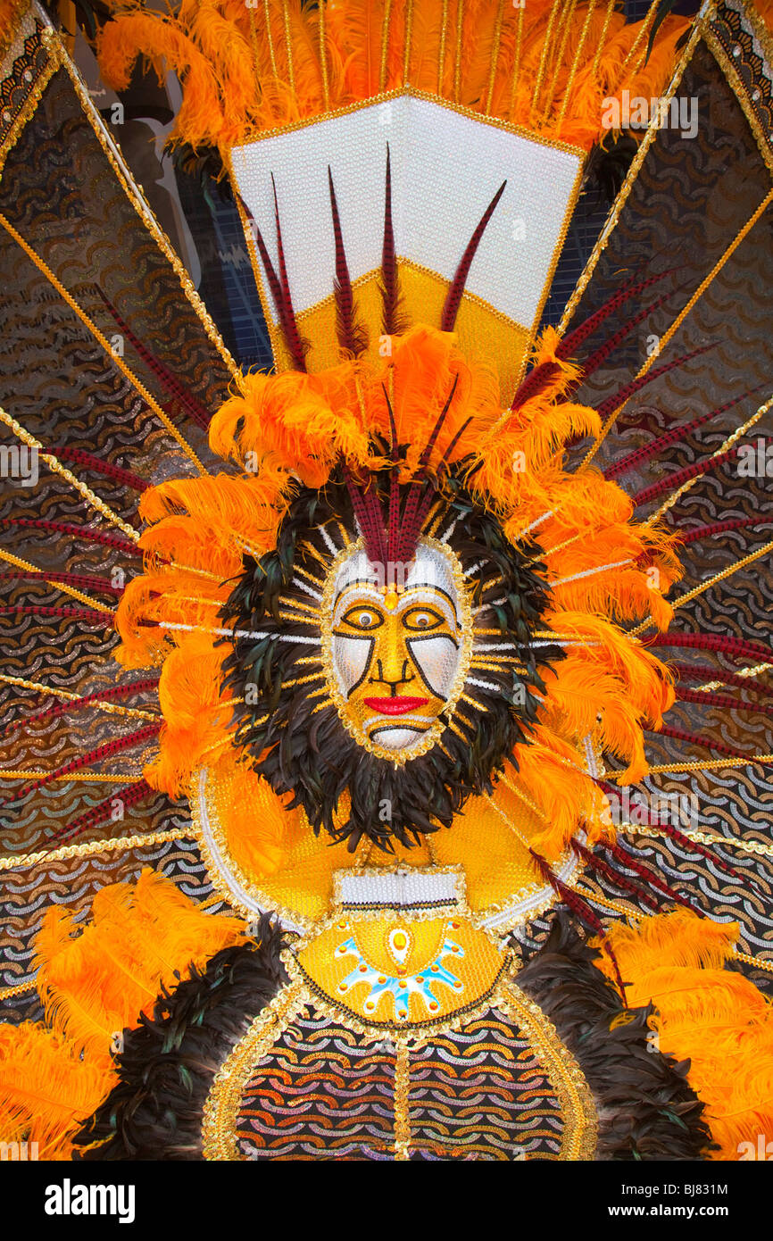 West Indian American Day Parade mask Stock Photo - Alamy