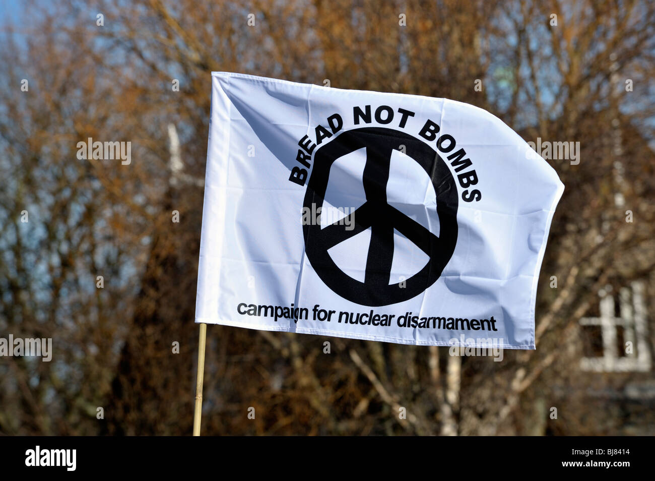 Campaign for nuclear disarmament flag hi-res stock photography and ...
