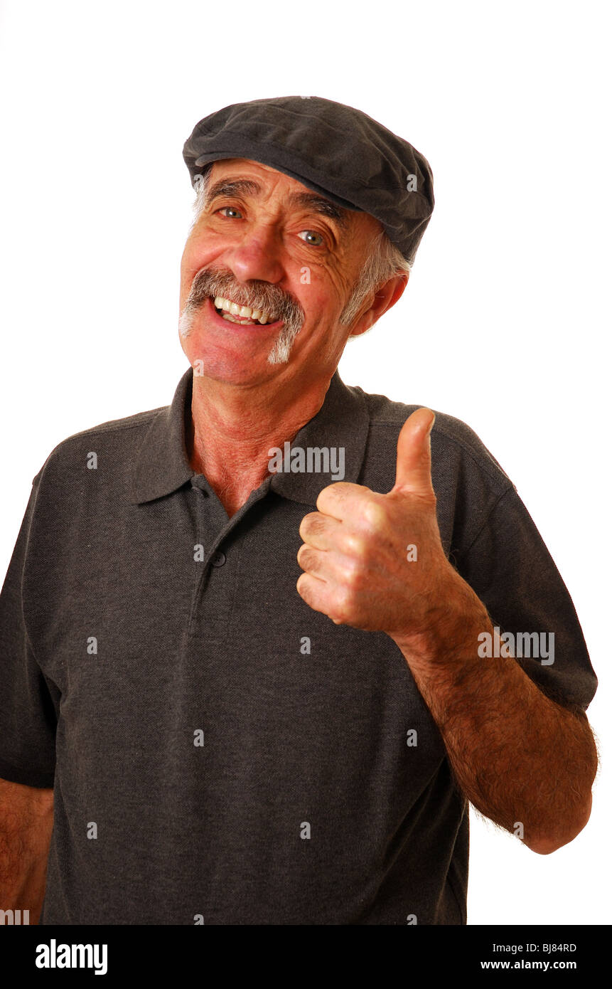 Happy male person thumbs hi-res stock photography and images - Alamy