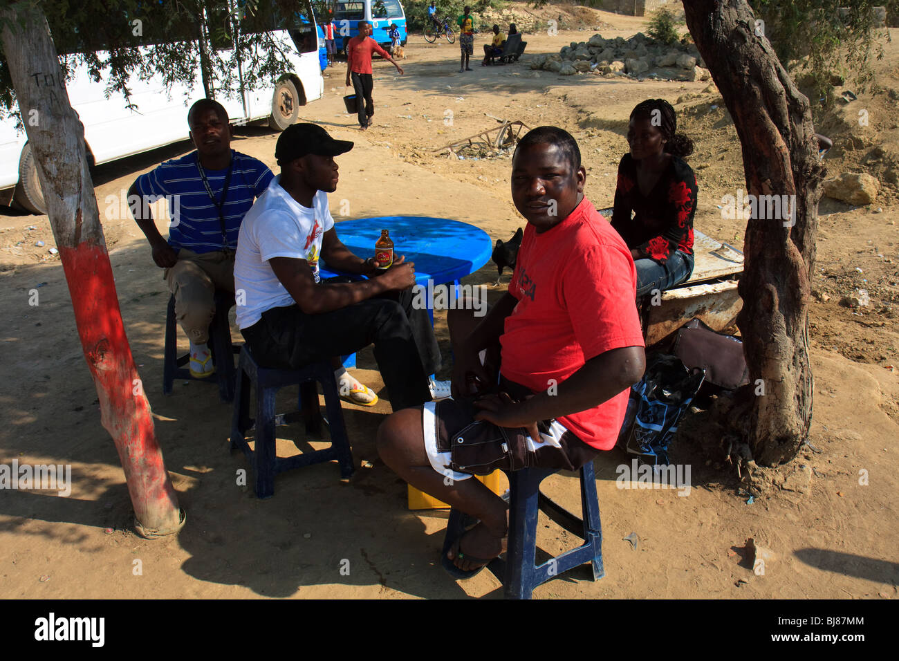Africa Angola Benguela Street Men Women Stock Photo - Alamy