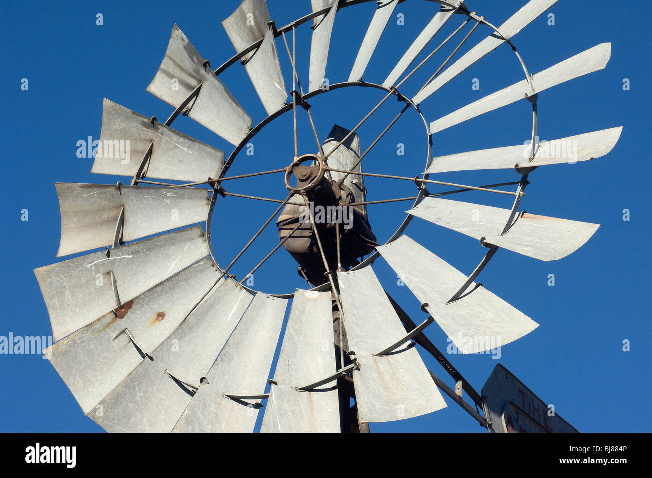 Closeup of windmill manufactured by Aermotor Company. Digital ...