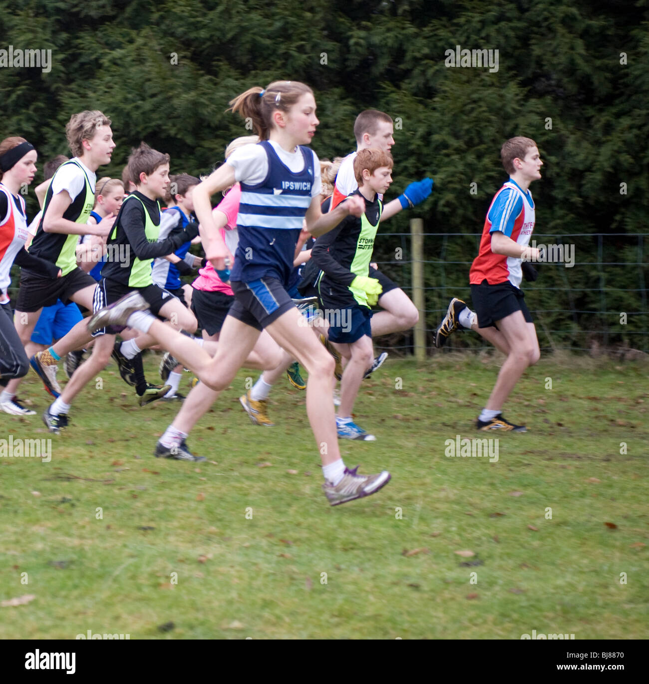 children in running race Stock Photo - Alamy