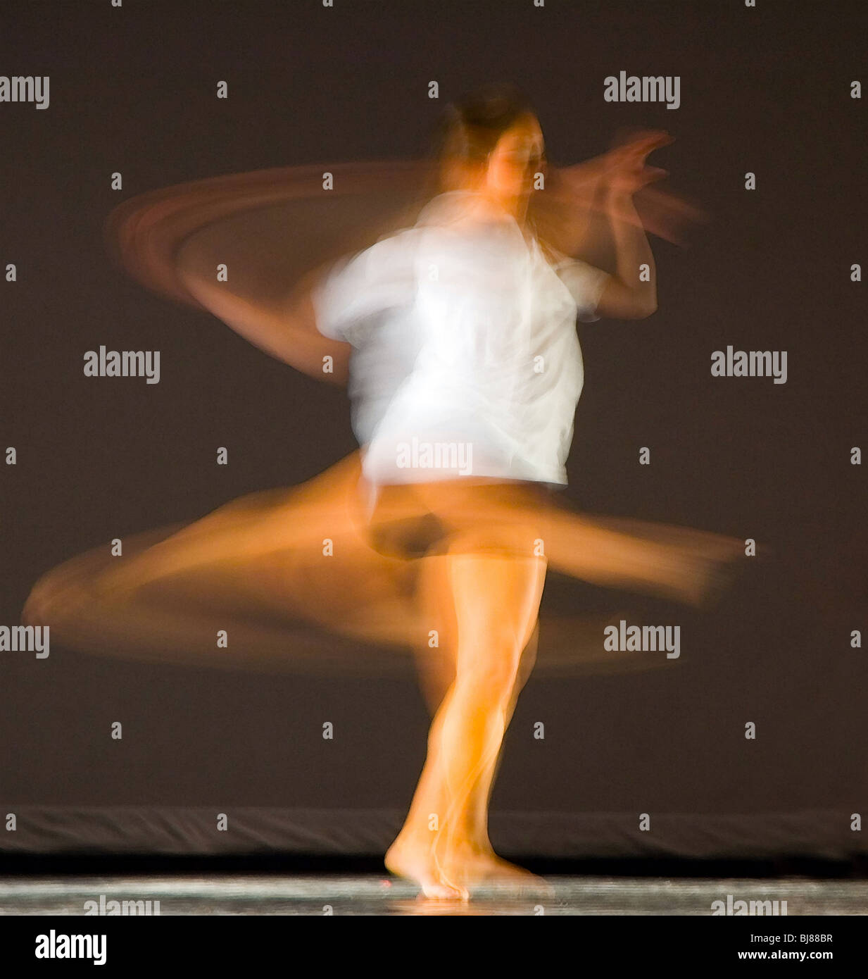 Modern dancer in motion Stock Photo - Alamy