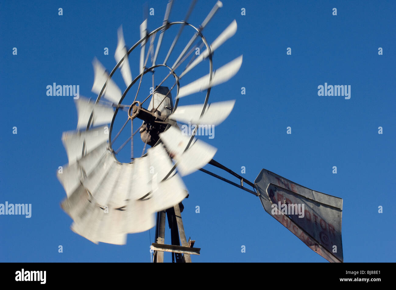 Windmill manufactured by Aermotor Company. Digital photograph Stock ...