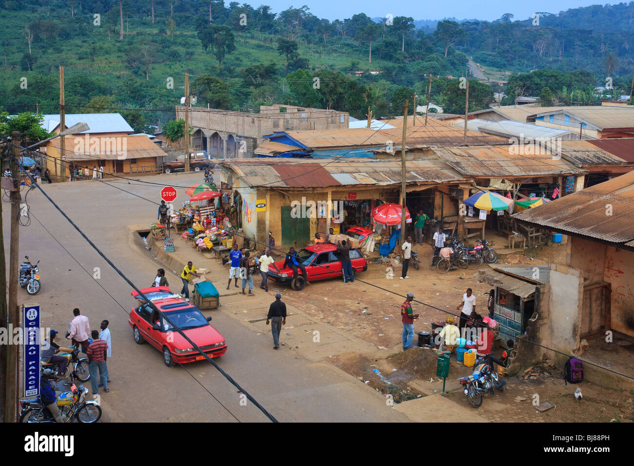 Africa Ambam Cameroon Hotels Jungle Taxi Stock Photo - Alamy
