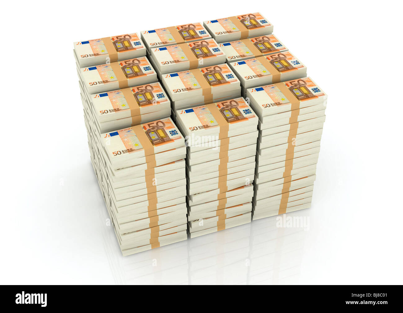stack of euros Stock Photo - Alamy