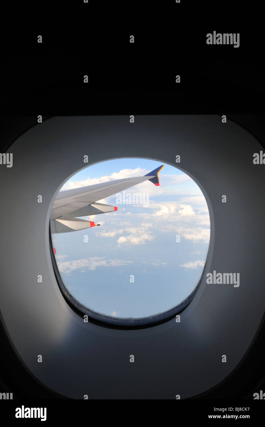 View from the window of Singapore Airlines Airbus A380 Stock Photo - Alamy