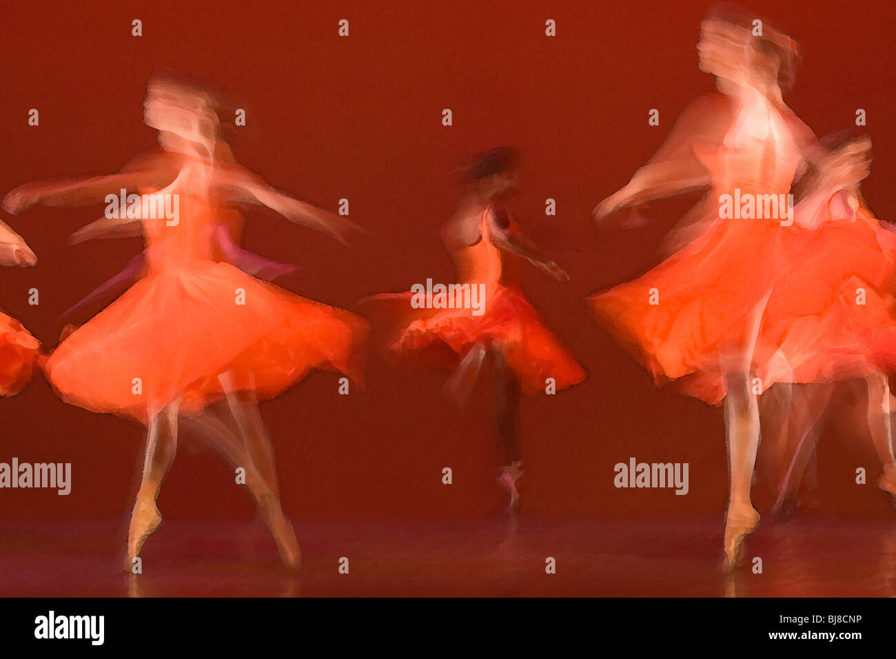 Ballerinas in motion Stock Photo - Alamy