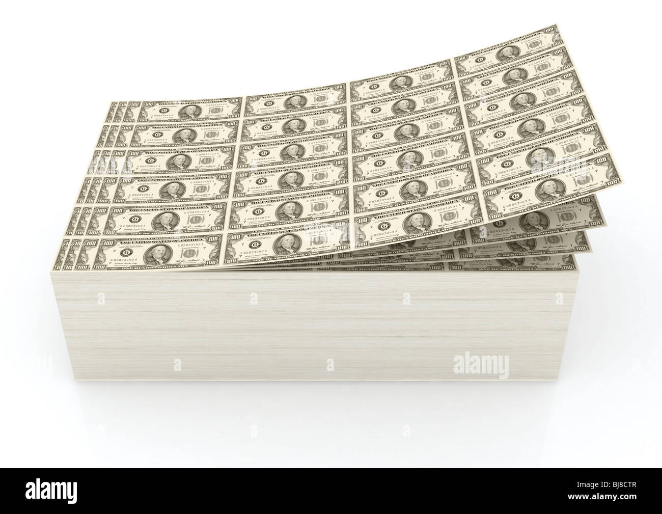 stack of dollars Stock Photo - Alamy
