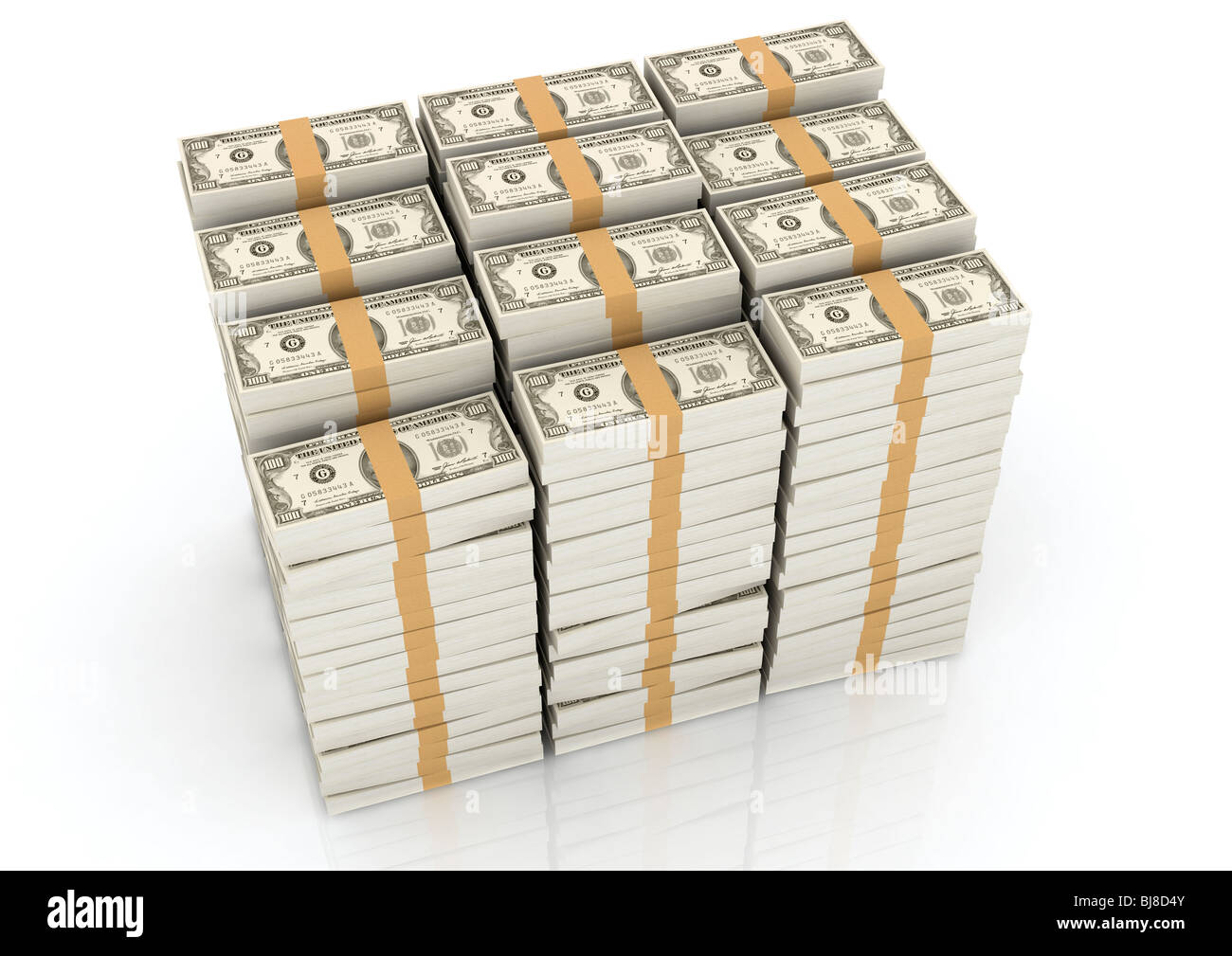 stack of dollars Stock Photo - Alamy