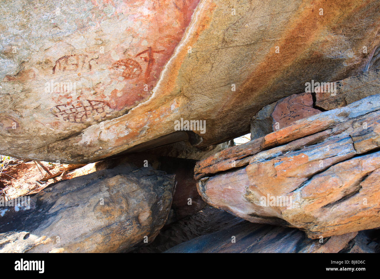 Africa Botswana Rock Paintings Rock Tsodilo Hills Stock Photo - Alamy