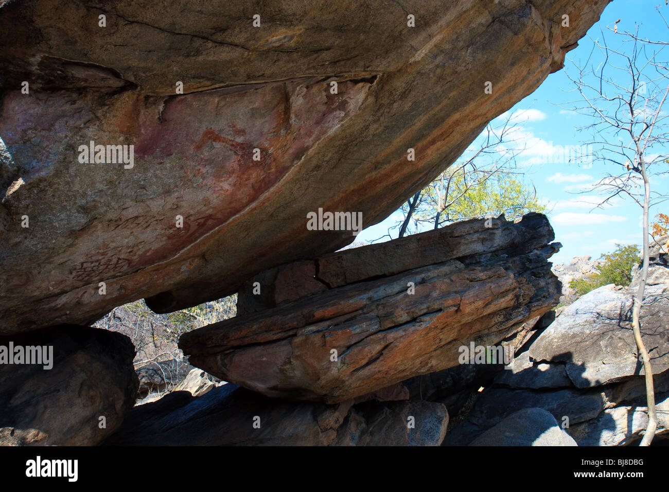 Africa Botswana Rock Paintings Rock Tsodilo Hills Stock Photo - Alamy
