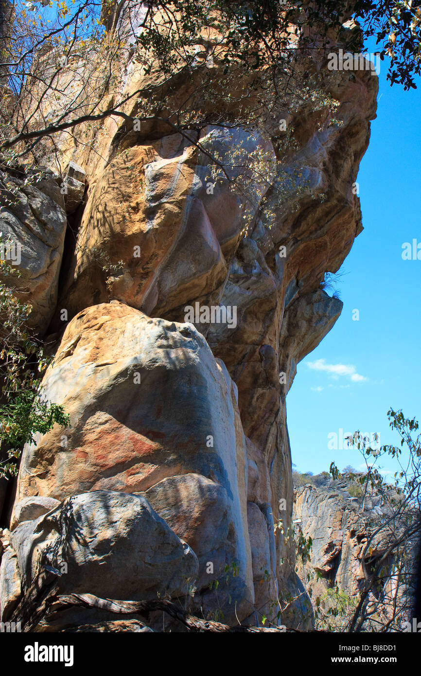 Africa Botswana Rock Paintings Rock Tsodilo Hills Stock Photo - Alamy