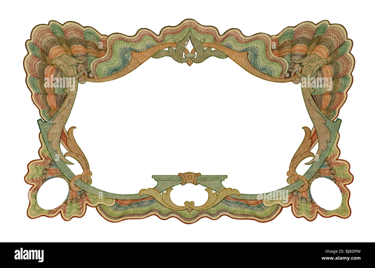 Luxuriously illustrated old colored victorian frame Stock Photo - Alamy