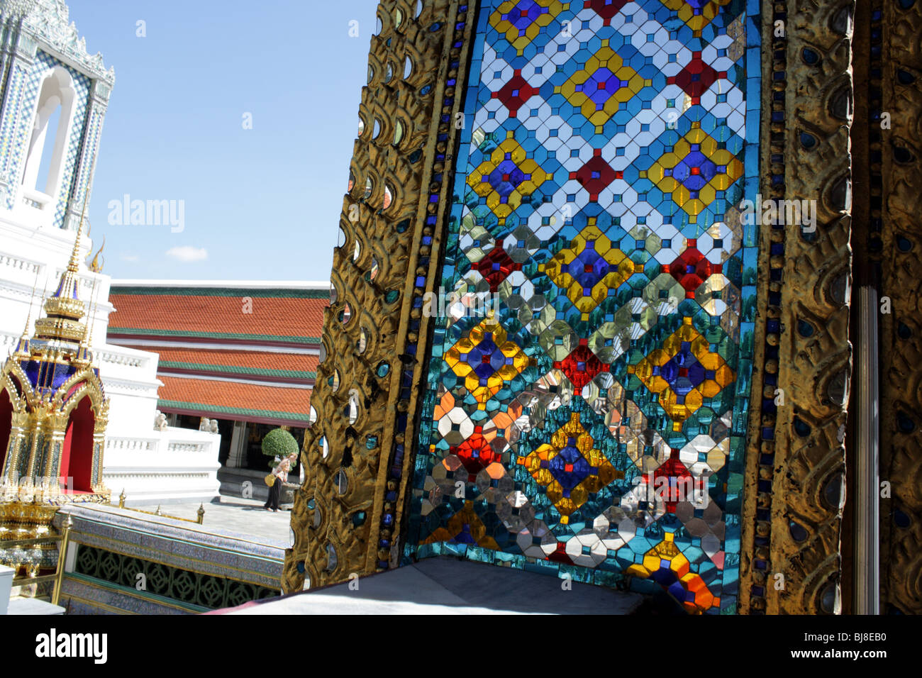 Glass texture in The Grand Palace , Bangkok Stock Photo - Alamy