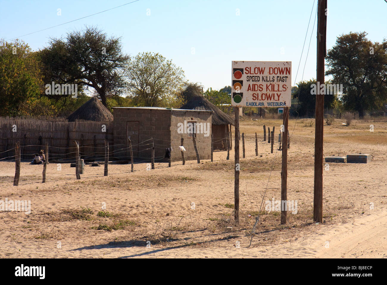 Africa Aids Botswana Okavango Delta Seronga Stock Photo - Alamy