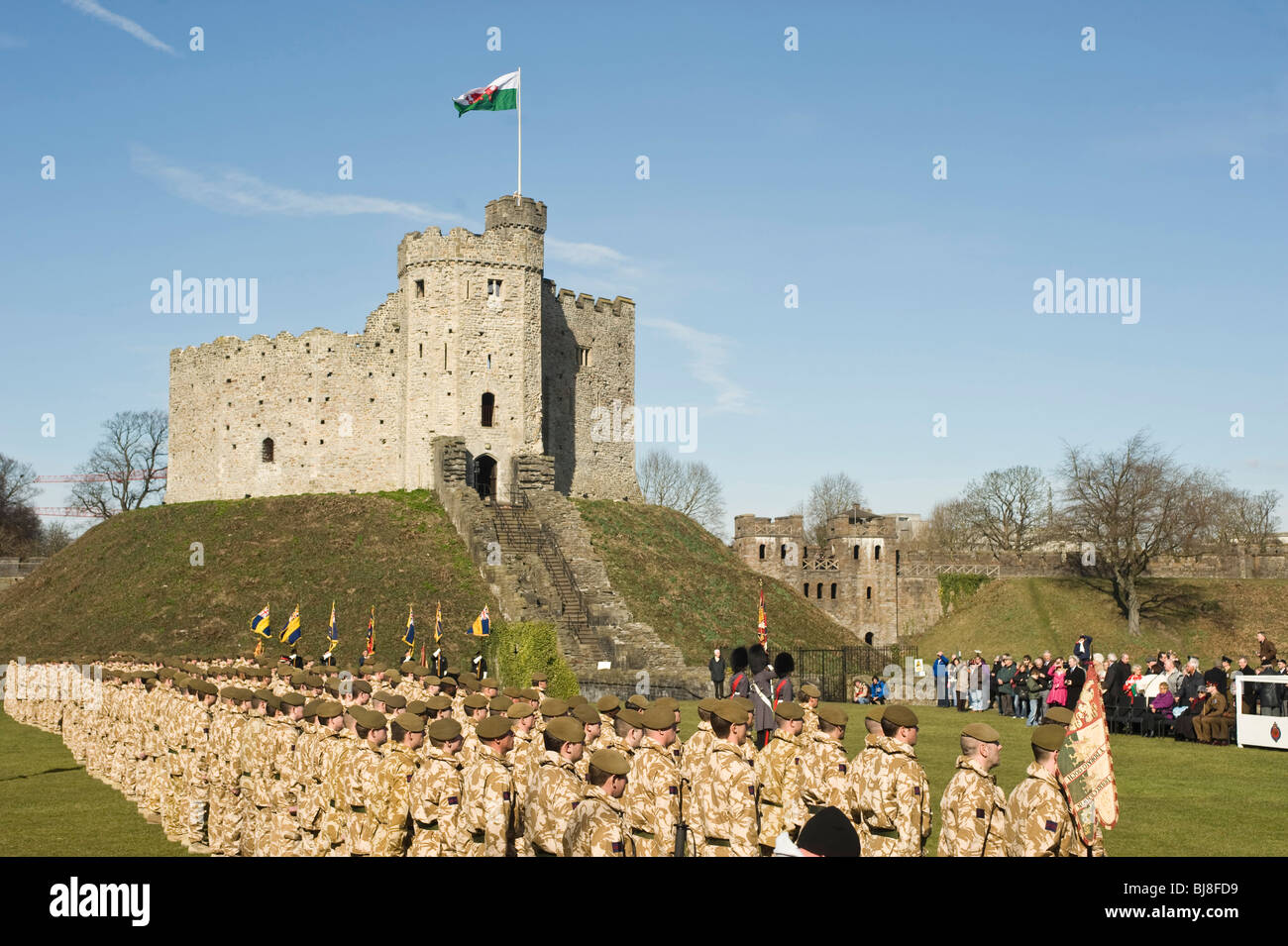 4/3/10: Welsh Guards Afghanistan Homecoming Parade, Cardiff: Parade in ...