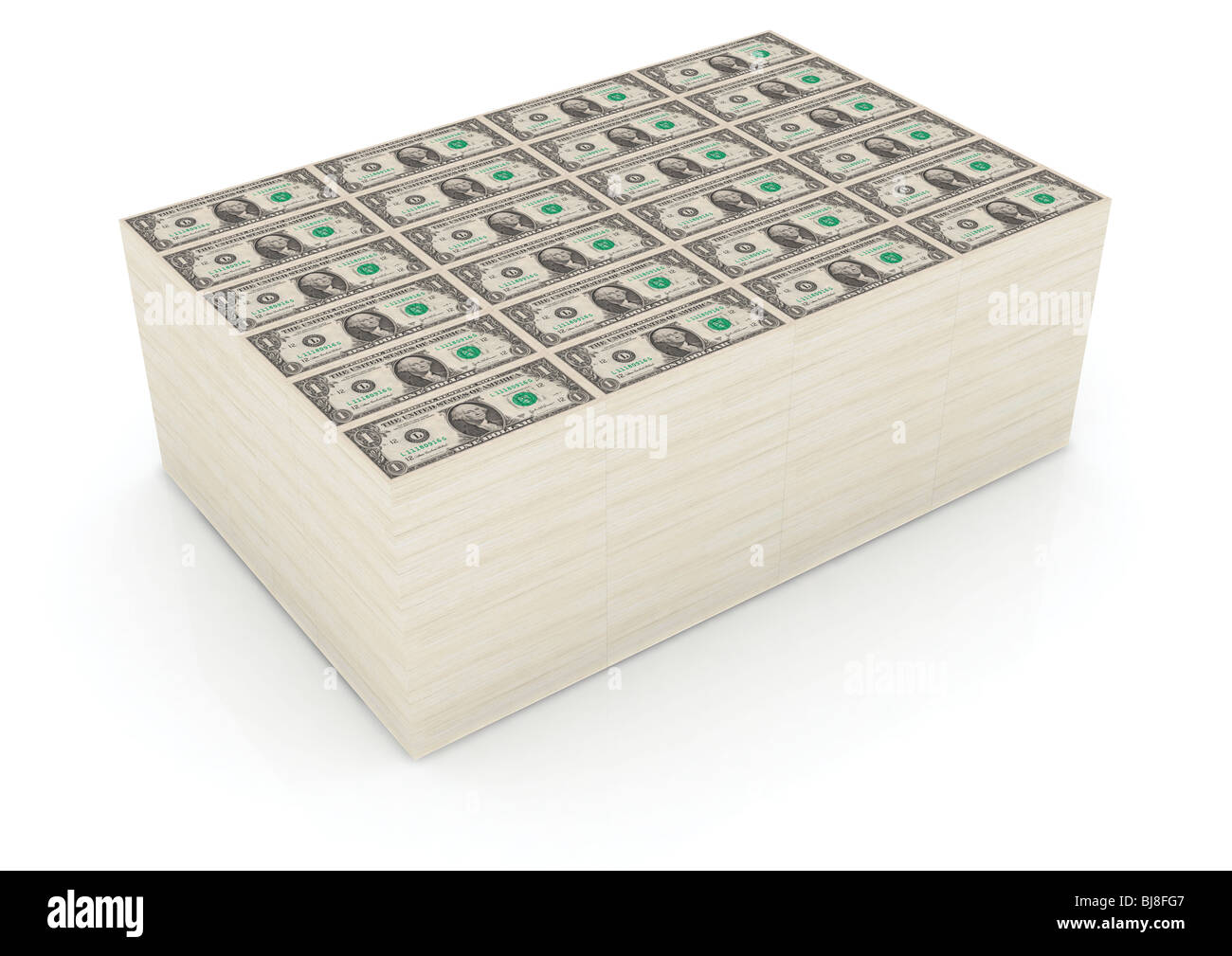 stack of dollars Stock Photo - Alamy