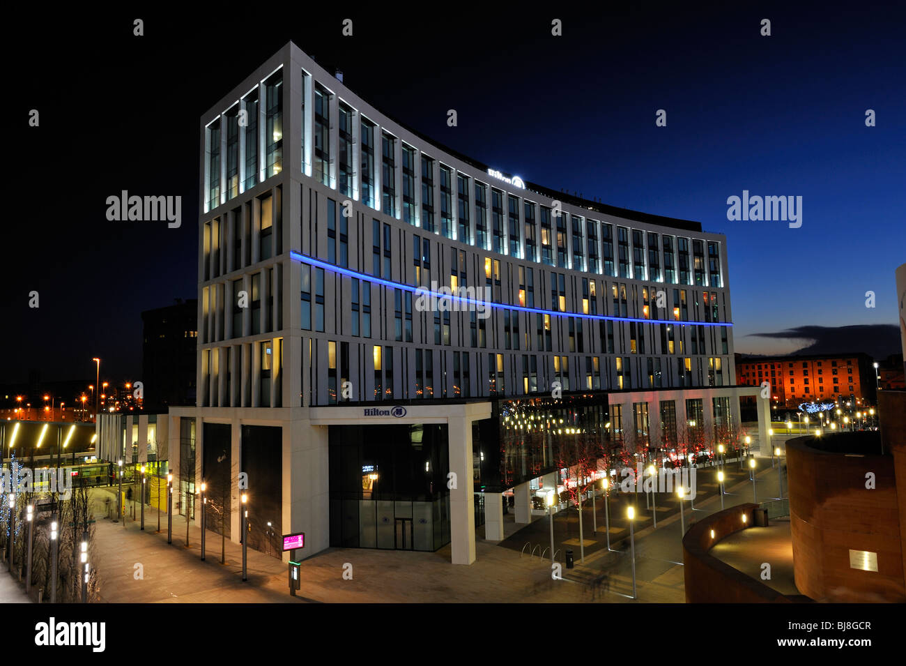 New Hilton Hotel Liverpool 1 City Centre Merseyside UK Stock Photo - Alamy