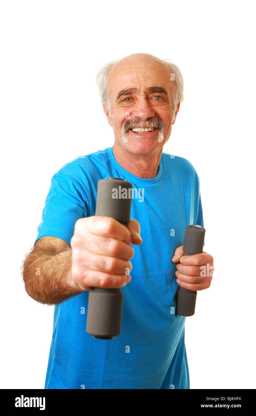 Older man keeping fit and healthy Stock Photo - Alamy