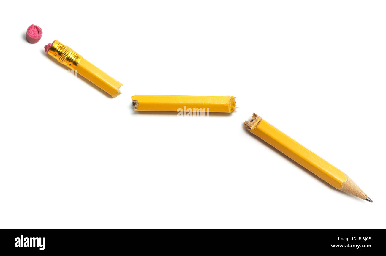 Anger concept broken pencil hi-res stock photography and images - Alamy
