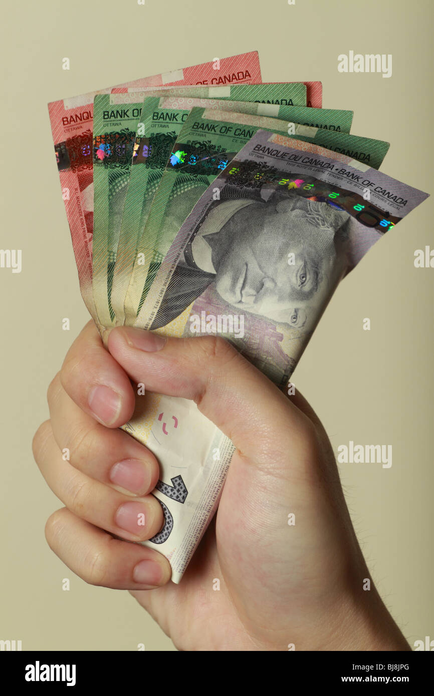 Ten dollar bill canada hi-res stock photography and images - Alamy