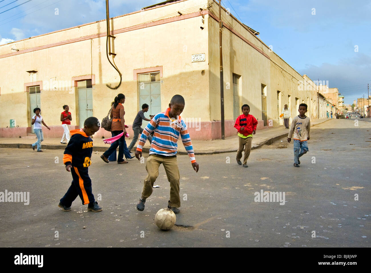 Football game, Asmara, Eritrea Stock Photo - Alamy