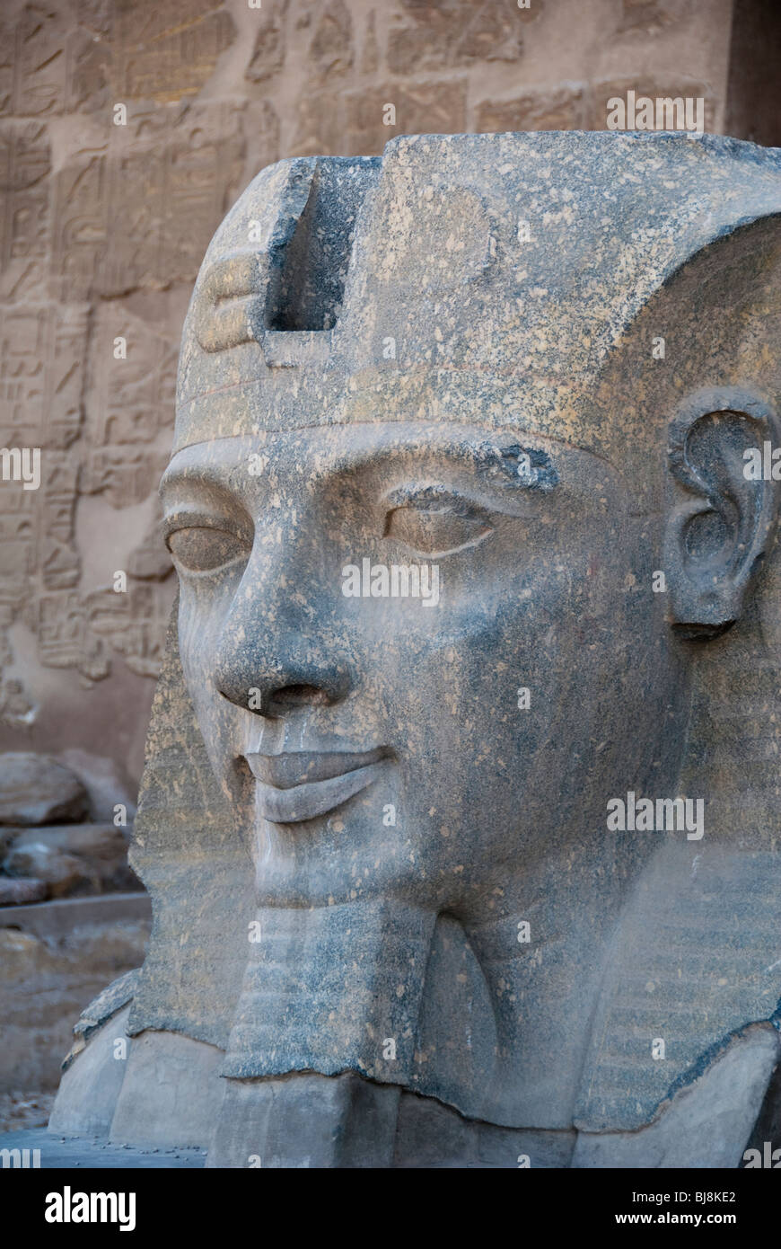 Pharaoh Carved Head Egypt Stock Photo - Alamy