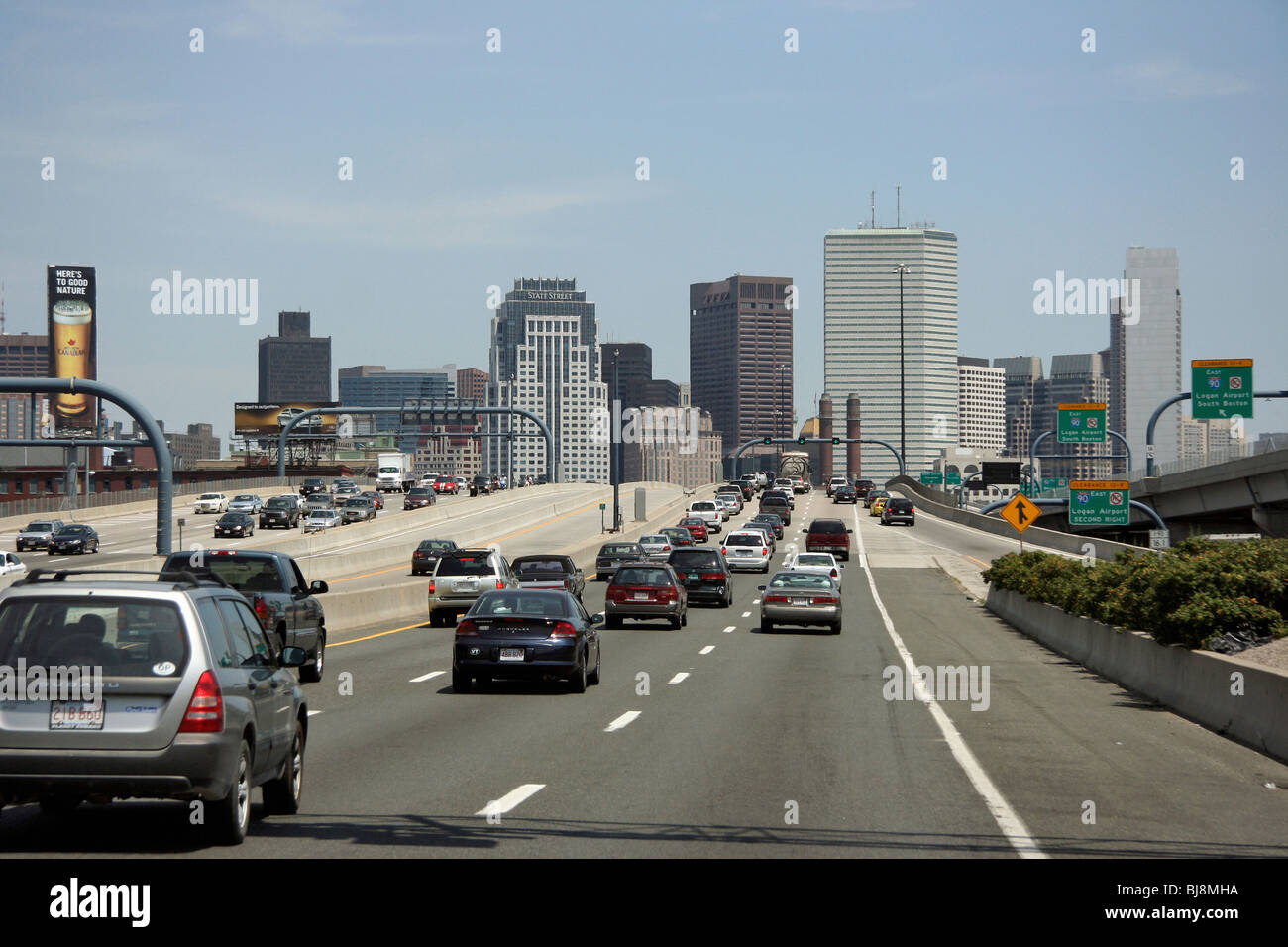 Boston city highway, USA Stock Photo - Alamy