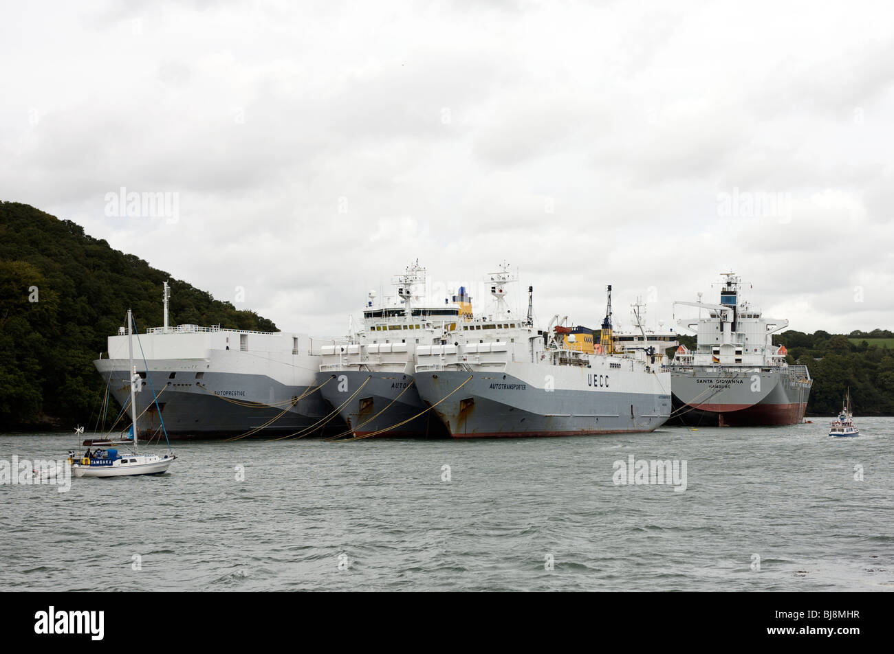 redundant vessels in floating storage Stock Photo - Alamy