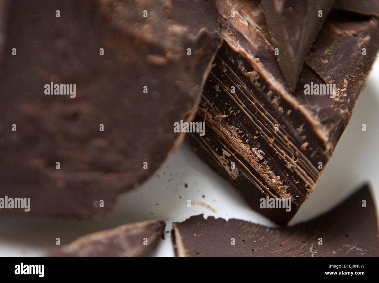A block of dark chocolate Stock Photo - Alamy