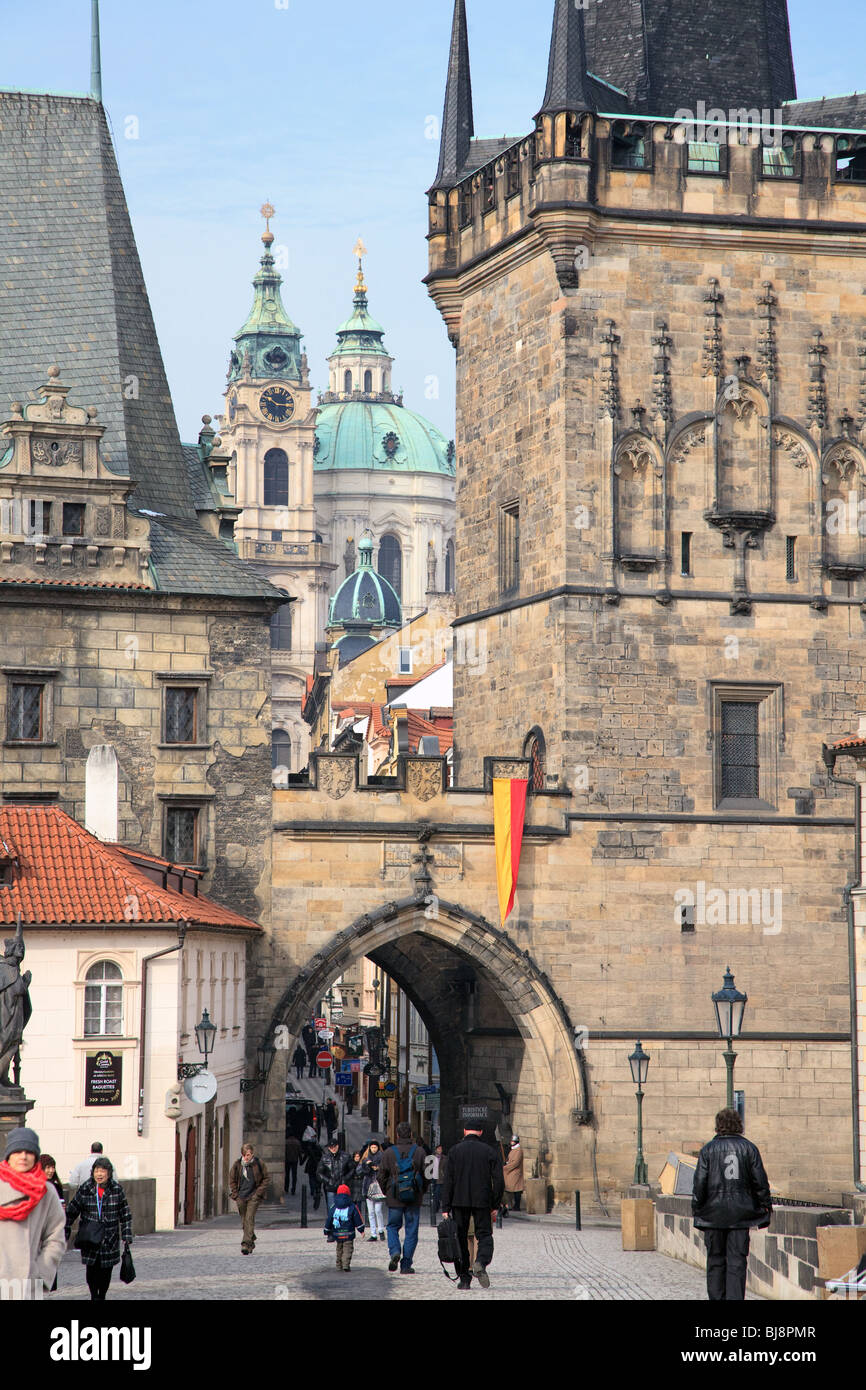 mostecka tower on charles bridge,prague Stock Photo - Alamy