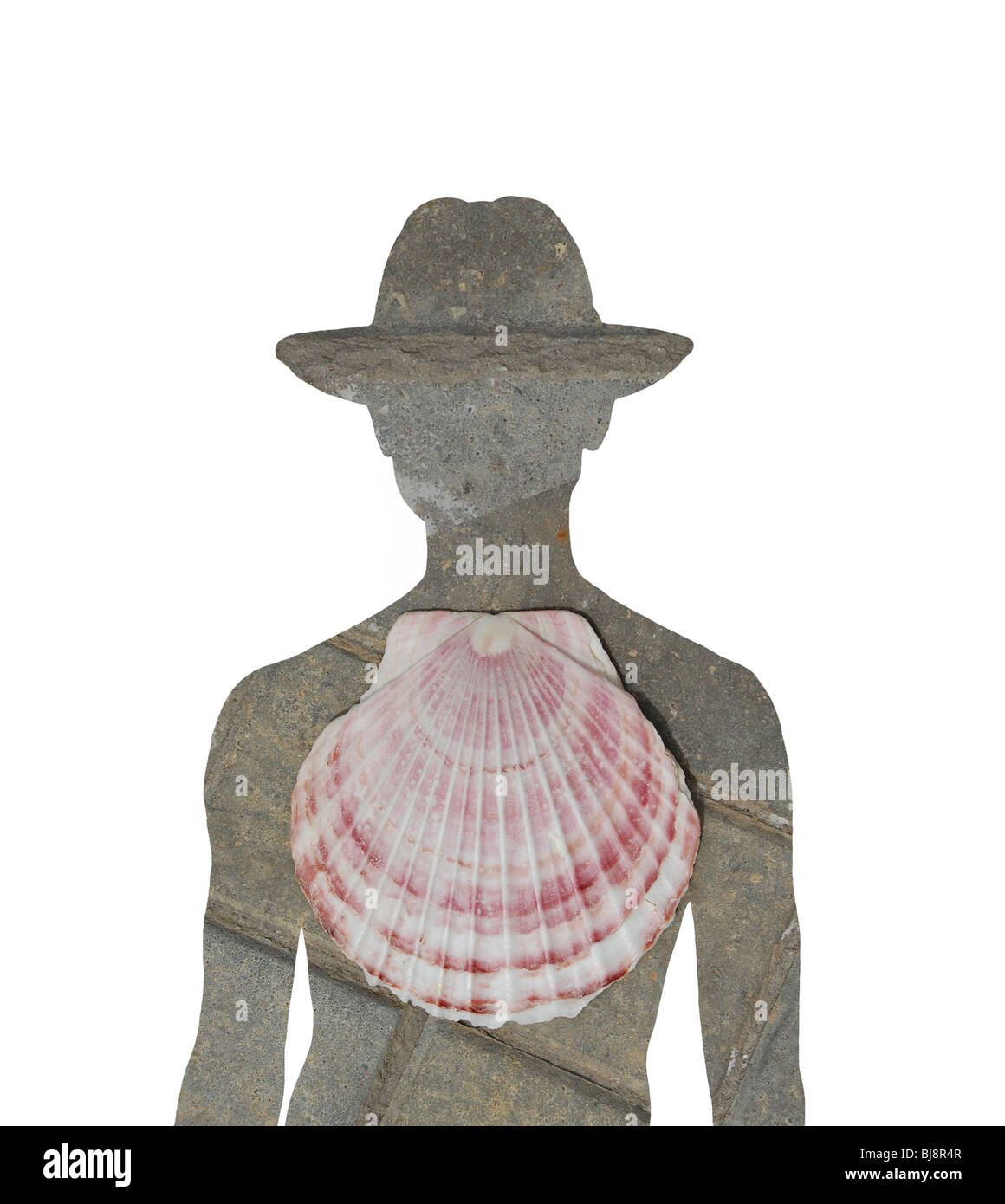 Man and his big napkin Stock Photo - Alamy