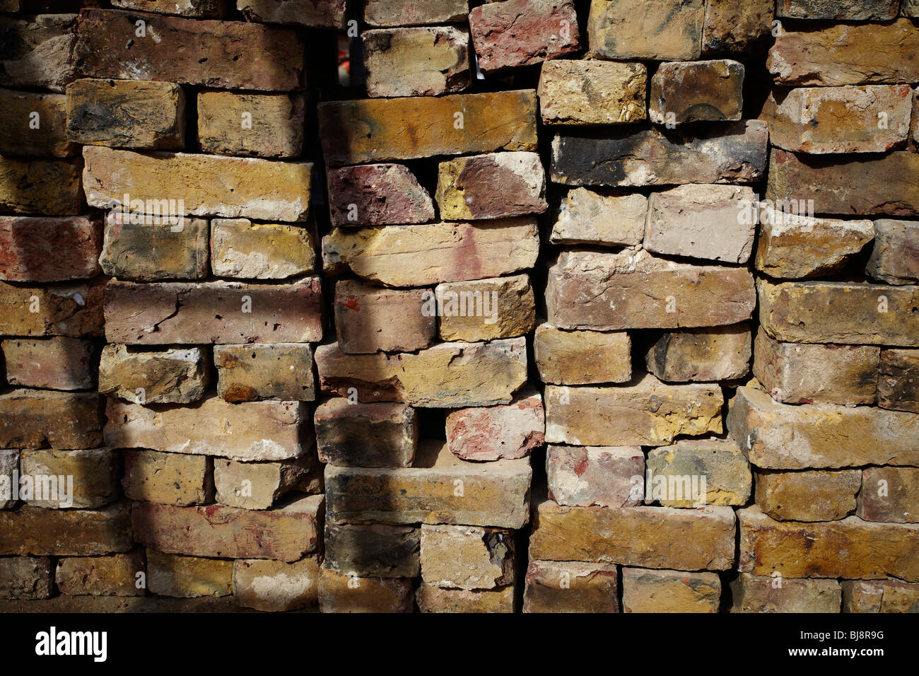 Reclaimed London Yellow Stock Bricks waiting to be re used on a ...