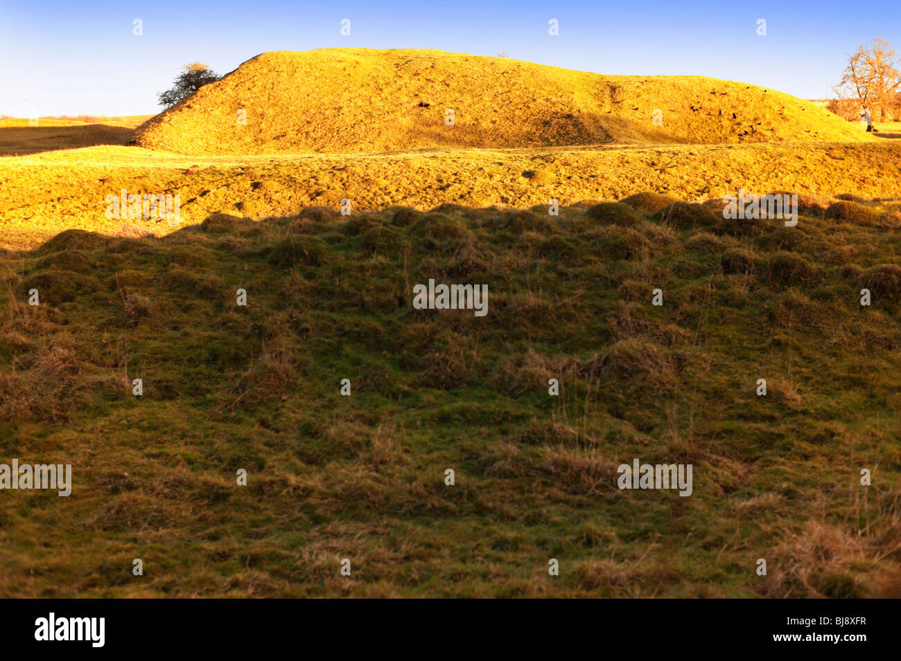 motte and bailey castle yelden bedfordshire home counties england uk ...