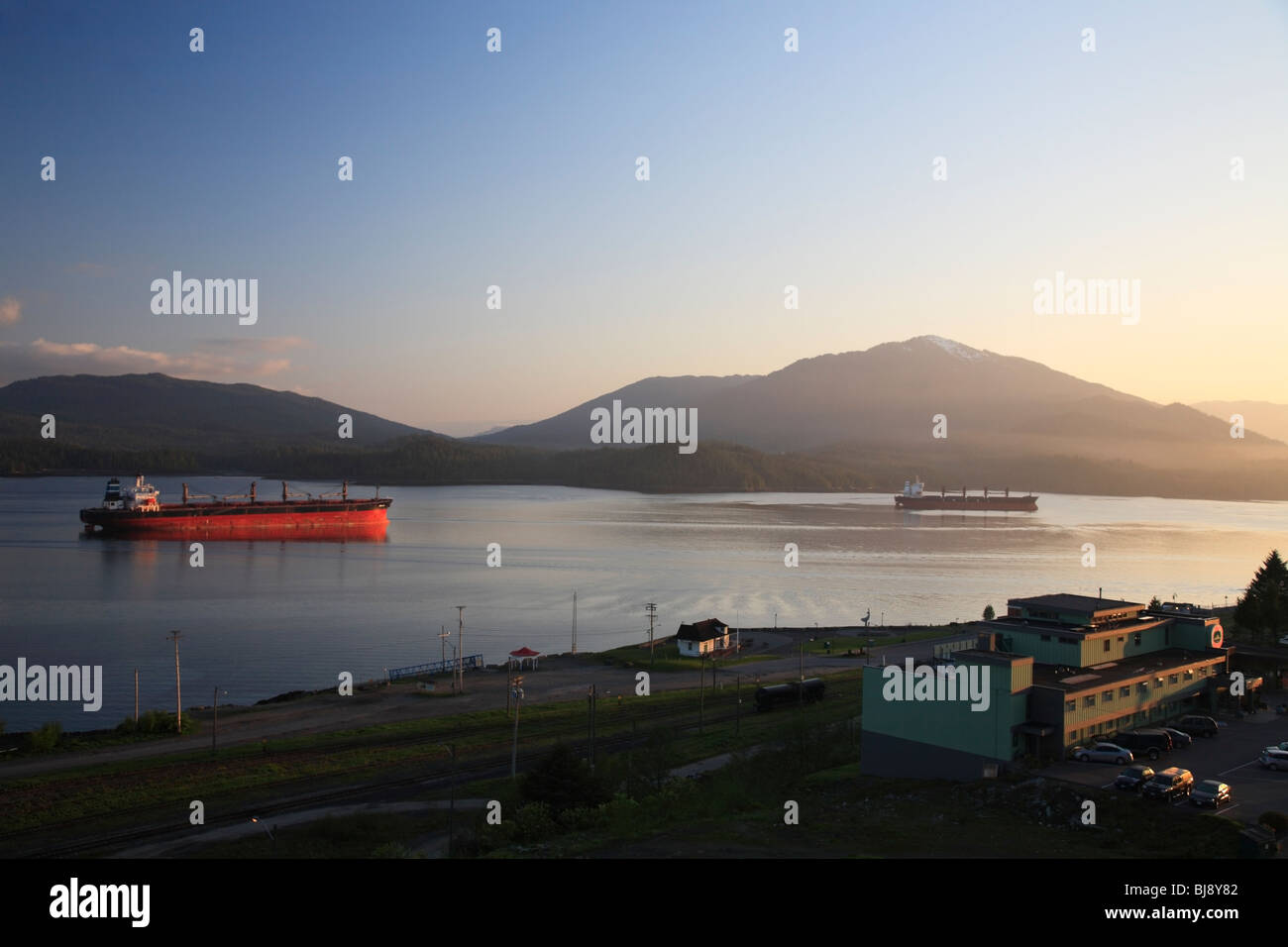 Sunrise in Prince Rupert harbour, BC Stock Photo - Alamy