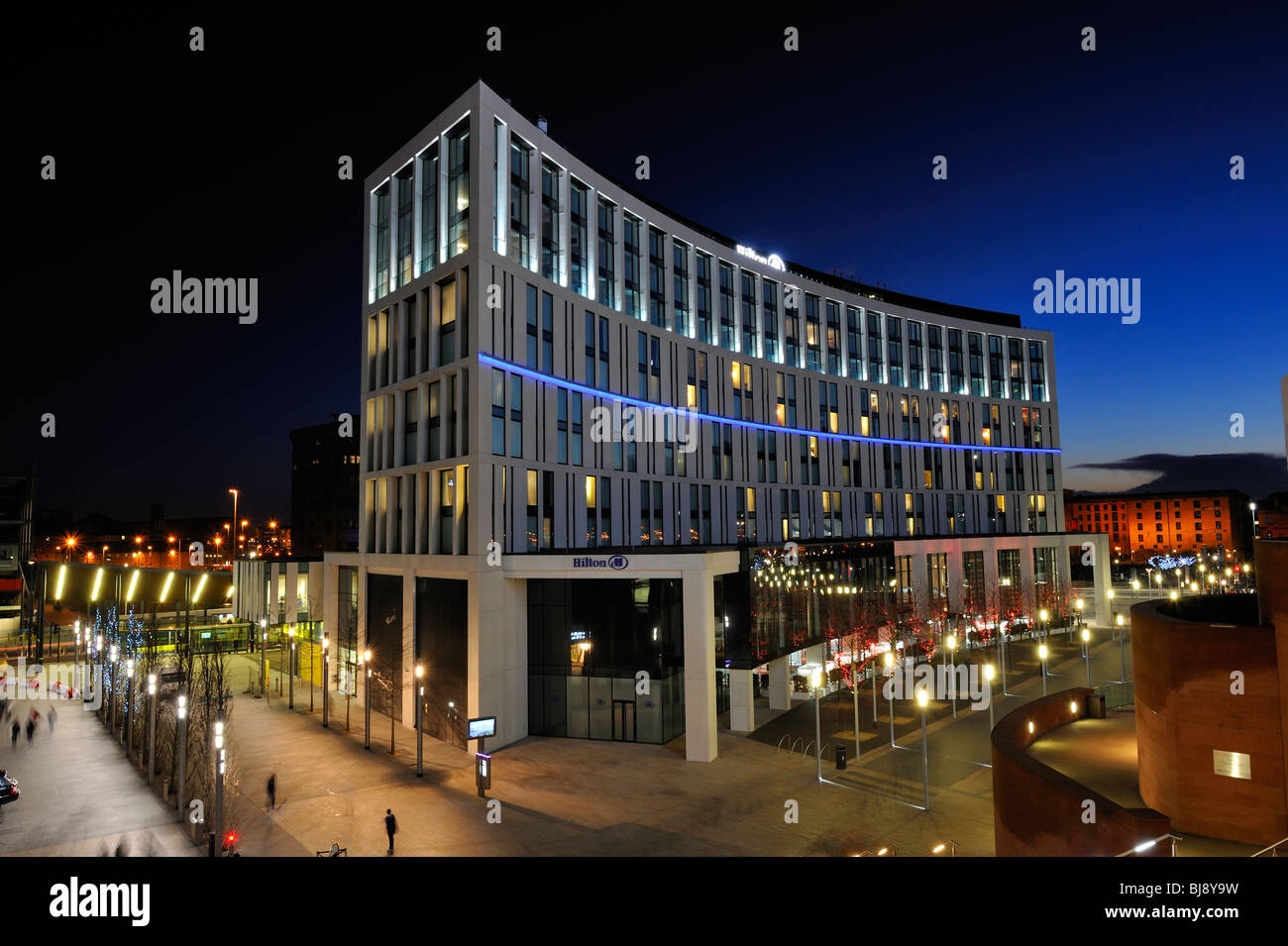 New Hilton Hotel Liverpool 1 City Centre Merseyside UK Stock Photo - Alamy
