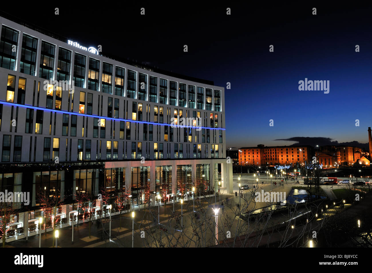 New Hilton Hotel Liverpool 1 City Centre Merseyside UK Stock Photo - Alamy