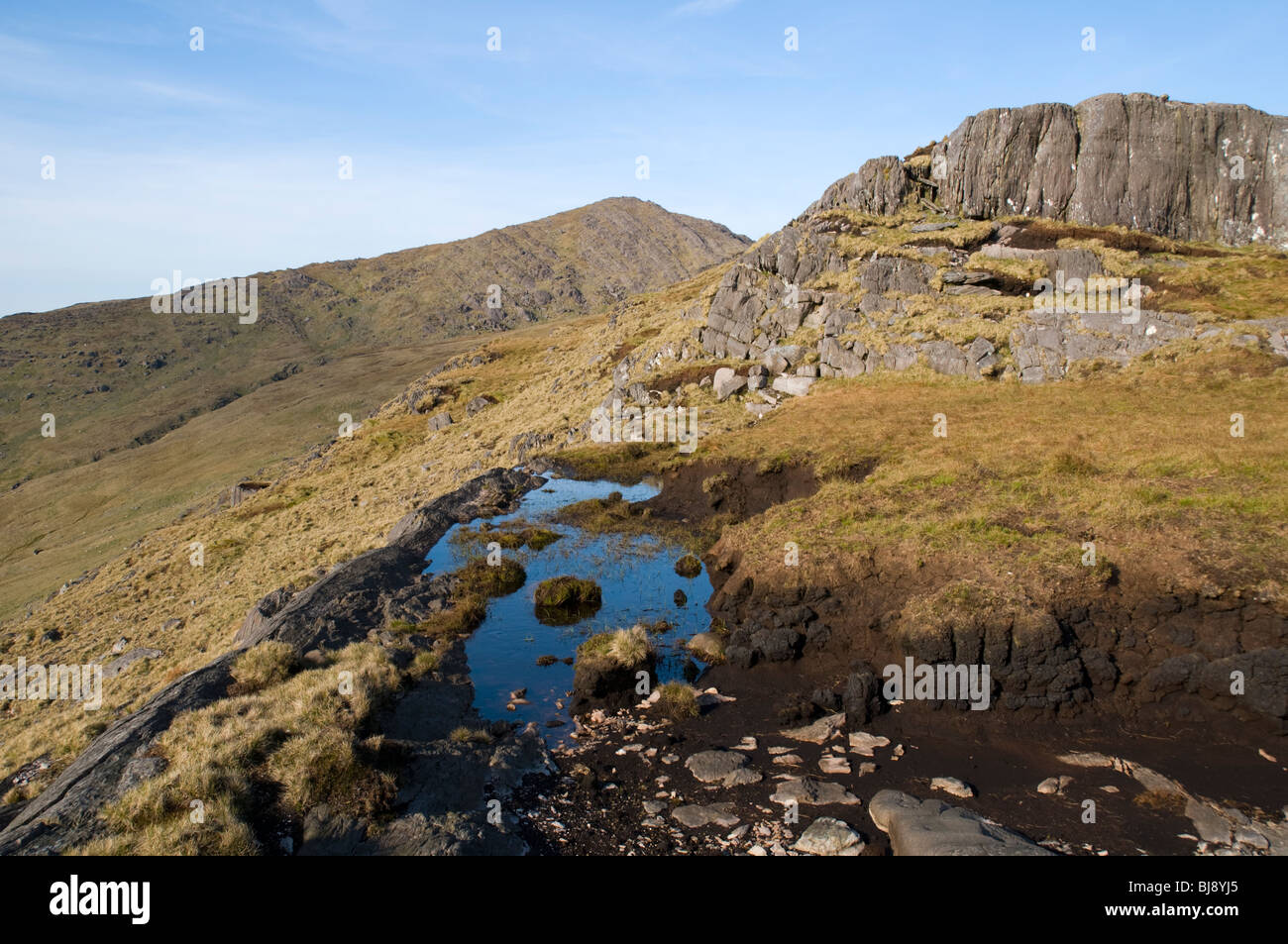 Knockowen, above the Healy Pass, Caha Mountains, on the border of ...