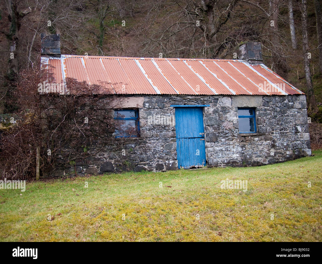 Stone Hut, West Coast, Scotland Stock Photo - Alamy