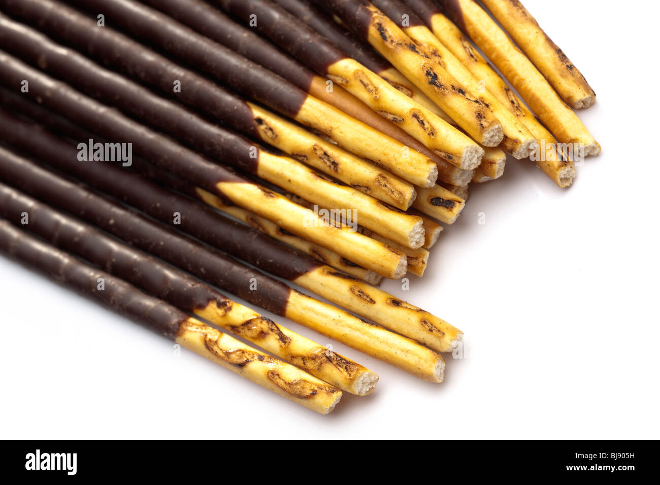 Half covered chocolate sticks hi-res stock photography and images - Alamy