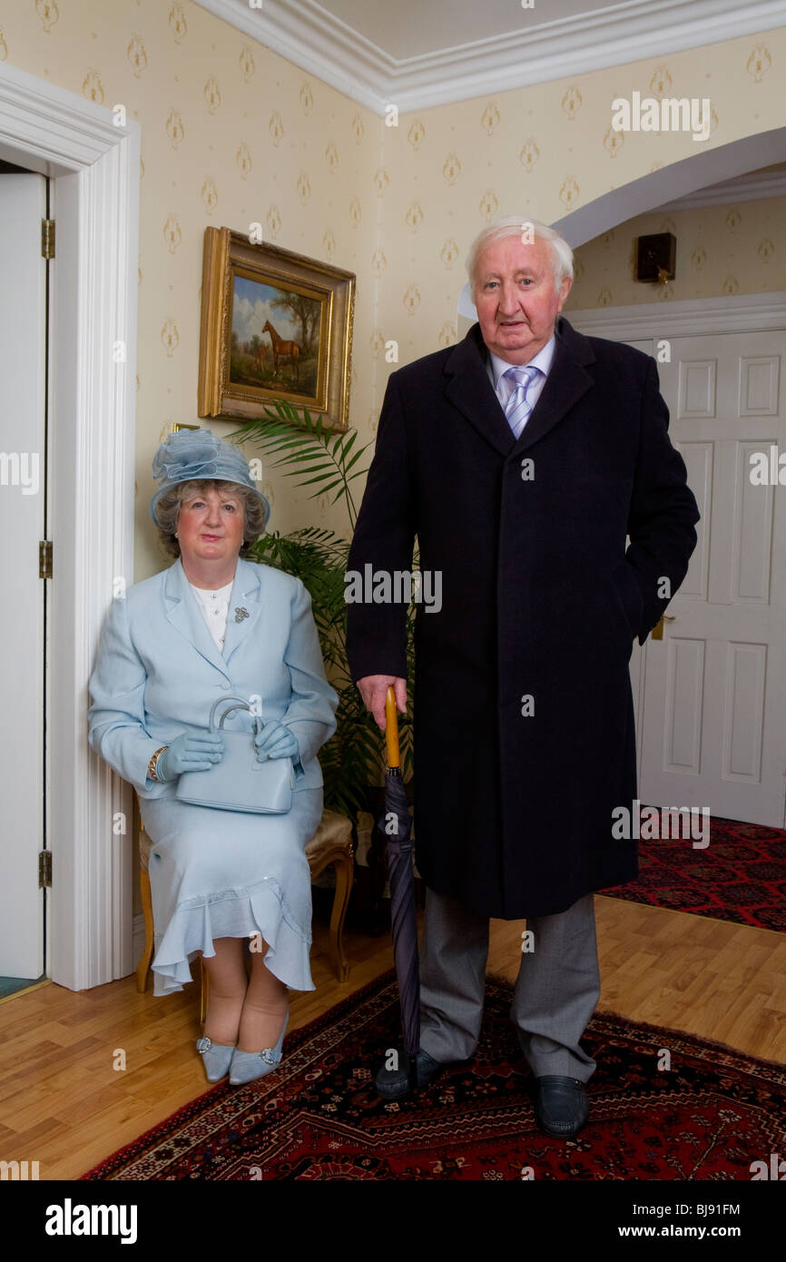 Old couple birthday hat hi-res stock photography and images - Alamy