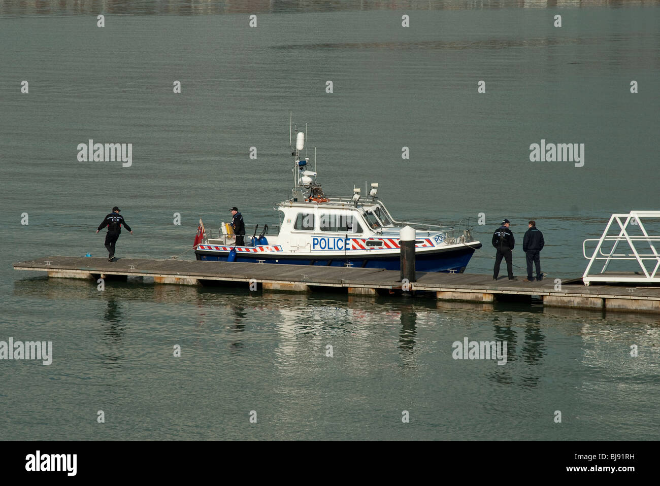 police launch boat Stock Photo - Alamy