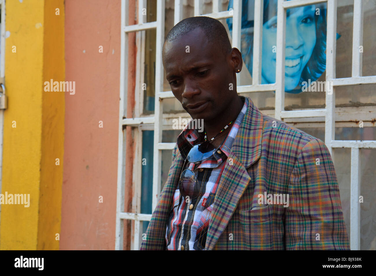 Africa Angola Luanda Peaches Street Yellow Men Stock Photo - Alamy